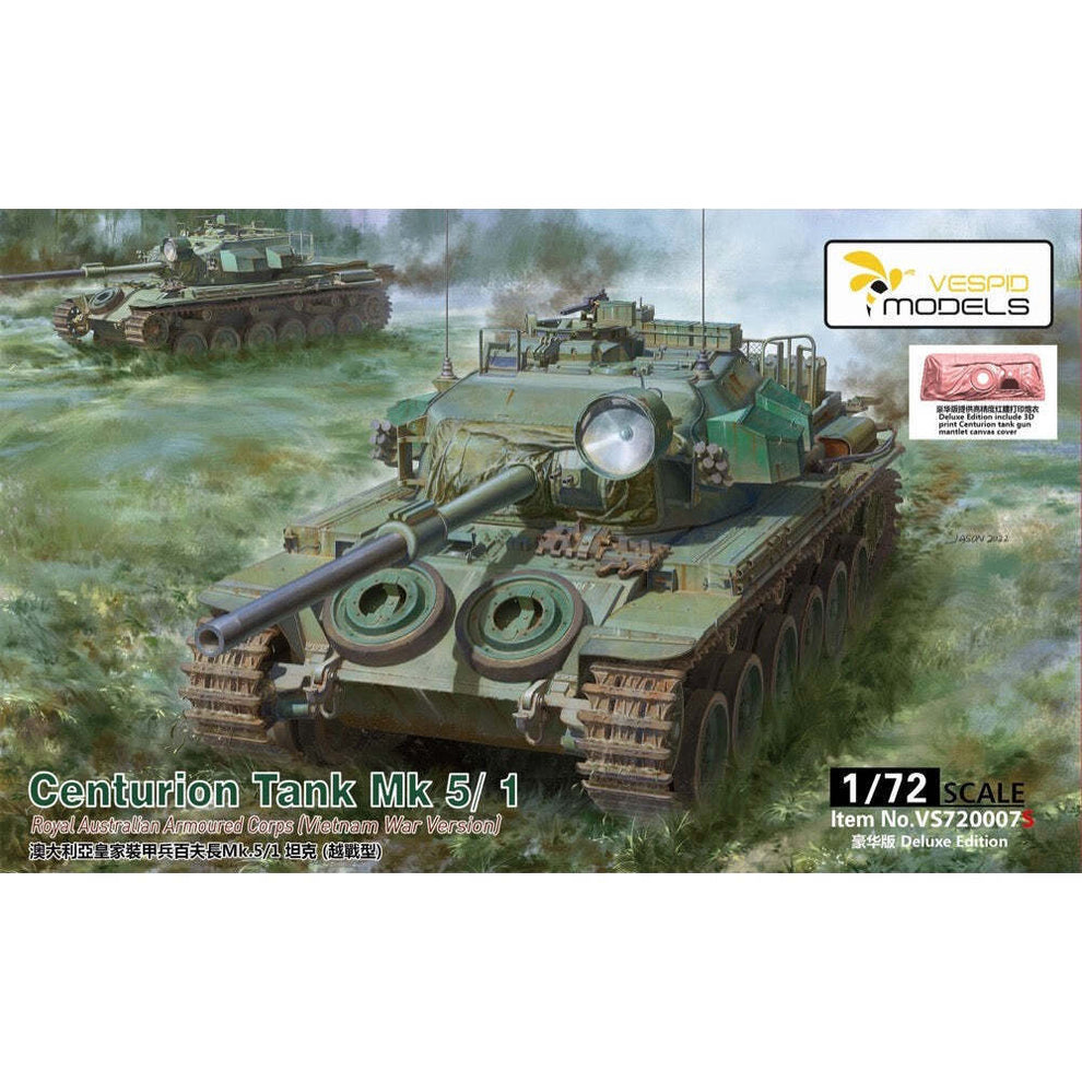 Vespid 1/72 Centurion Tank Mk5/1 Royal Australian Armoured Corps 3D Pr ...